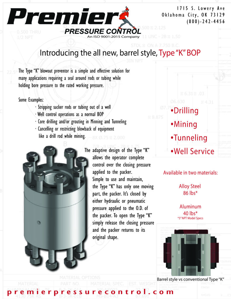 Type K BOP – Piper Oilfield Products